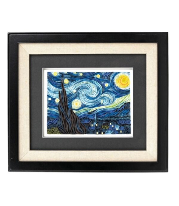 SDMA | Framed Quilled Masterpiece - Van Gogh's Starry Night - San Diego ...